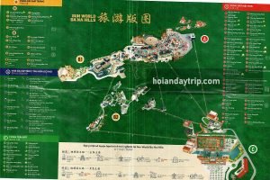 Ba Na Hills Tourist Map (English, Chinese, Korean, Thai, More)