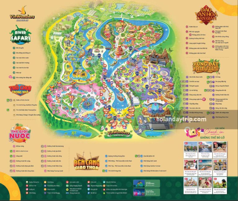 VinWonders Nam Hoi An Map - Da Nang Hoi An Tourist Maps