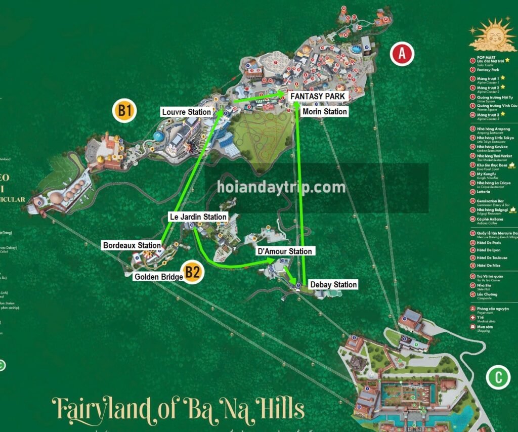 How to Get to Fantasy Park at Ba Na Hills, Da Nang Vietnam