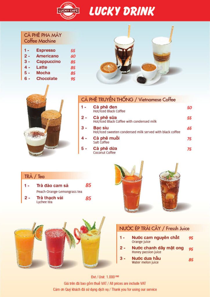 Lucky Cafe, Terminal 1 - Places to Eat in Da Nang Airport